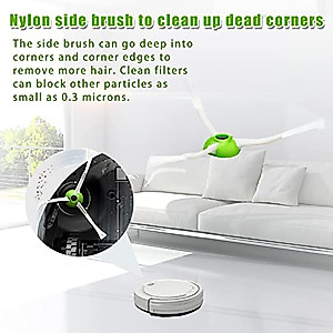 COMUSTER 14 Pack Replacement Parts for iRobot Roomba i1+ i7+ i3+ i4+ i6+ i8+ j7+/Plus Vacuum Cleaner,2 Pack HEPA Filters 2 Pack Side Brushes 8 Vacuum Bags(The accessories are neat)