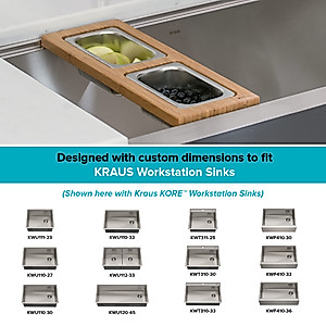 Kraus KSC-1001BB Kore Serving Bowl Workstation Sink, 2