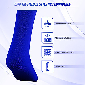 Vizari League Soccer Sock - Royal, Youth Size