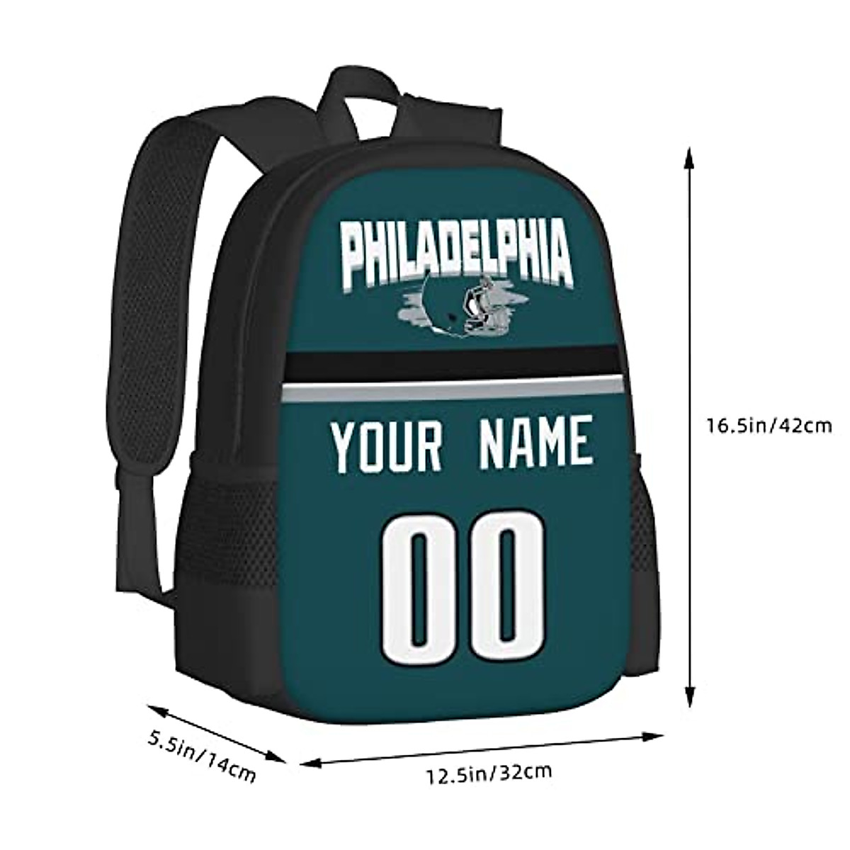 ANTKING Philadelphia Backpack Custom any Name and Number Gifts for Men Women