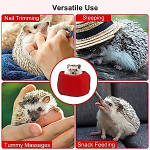SEZDEKI Hedgehog Bed - Pet Bean Bag Bed Small Animal Chair Cozy Sack with Removable Cover Washable Calming Sleeping Cushion Cage Accessories for Hedgehog Sugar Glider Hamster Bearded Dragon