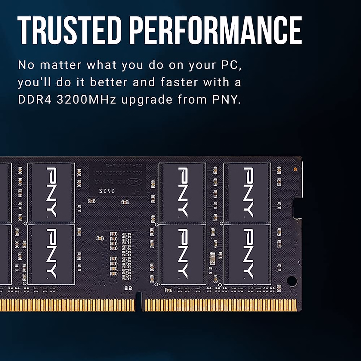 PNY Performance 32GB (2x16GB) DDR4 DRAM 3200MHz (PC4-25600) CL22 (Compatible with 2933MHz, 2666MHz, 2400MHz or 2133MHz) 1.2V Notebook/Laptop (SODIMM) Computer Memory Kit – MN32GK2D43200-TB