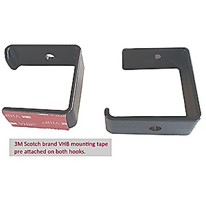 Stick On Under Desk Headphone Hook 2 PACK