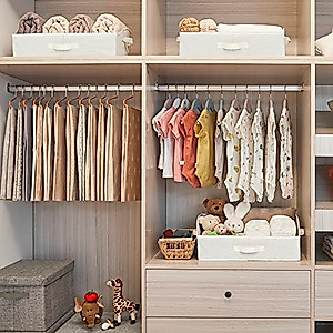 GRANNY SAYS Bundle of 3-Pack Clothing Storage Bins & 3-Pack Trapezoid Storage Bins for Wardrobe