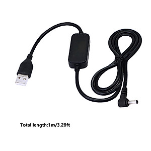 SinLoon 3.28ft USB 5V to DC 12V Converter Step Up Voltage Converter Power Cable,for Camera/Tablet/Bluetooth Speakers and More 5v Devices.(3.5 x 1.35mm)