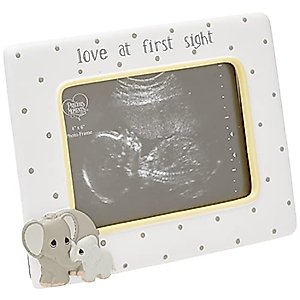 Precious Moments Elephant Love at First Sight Ultrasound 4 x 6 Resin & Glass 183407 Photo Frame, One Size, Multi