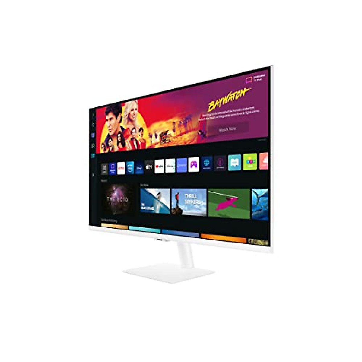SAMSUNG 32" M70B Series 4K UHD USB-C Smart Monitor & Streaming TV, 4ms, 60Hz, HDR10, Wireless Display, Slimfit Camera, Gaming and IoT Hubs, Alexa Built in, 2022, LS32BM703UNXZA, White