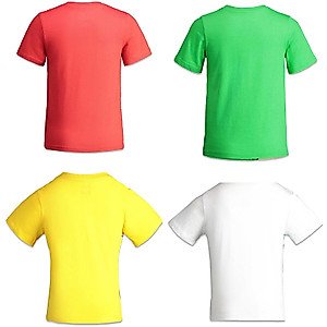 Disney Pixar Toy Story Buzz Lightyear Woody Rex Slinky Dog Little Boys 4 Pack T-Shirts Multi 5