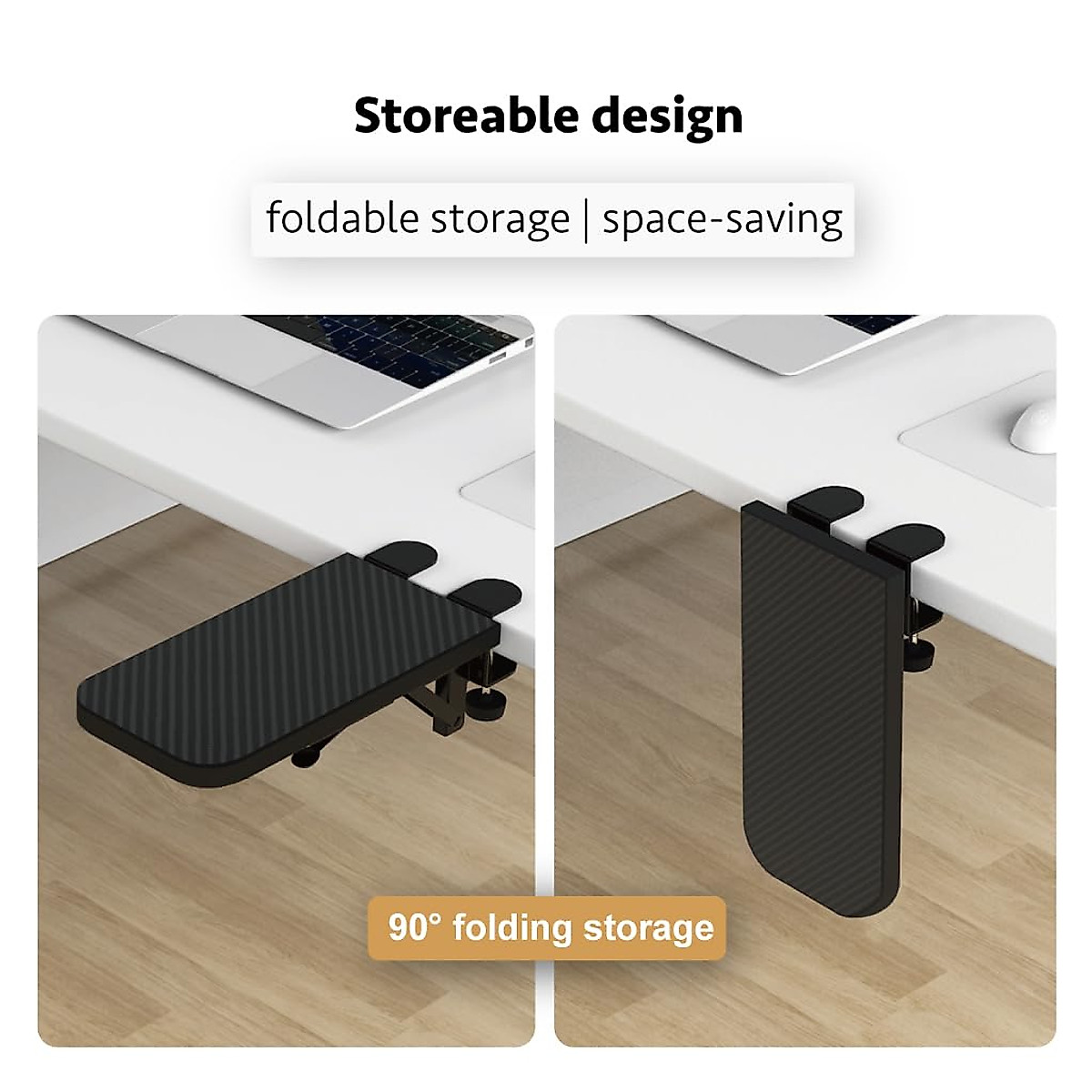 HONJIE Computer Arm Rest for Desk, Suitable for Office desks, Sturdy Mouse arm Support, Computer Desk Extender, Suitable for Home and Office