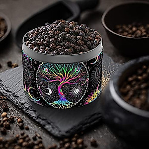 JOYTOP Boho Grinder, 2.5 inch Tree of Life Aesthetic Moon and Sun Grinder (Multicolored)