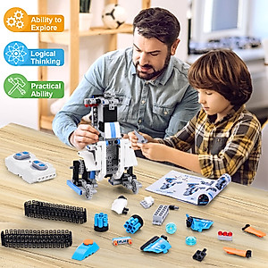 STEM Projects for Kids Ages 8-12, Remote APP Controlled Robot Building Kit Educational Birthday Gifts for Boys Girls-358 Pieces