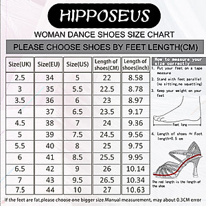 HIPPOSEUS Women's Net Yarn Dance Heels Peep Toe Ballroom Party High Heel Dance Salsa Dance Shoes Performance Ankle Dance Boots Black 4inch heel,7 US