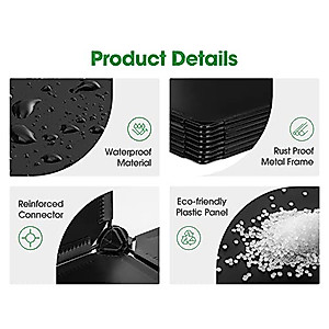 Puroma Stackable Shoe Storage Organizer Cabinet, 12-Cube Plastic Shoe Storage Rack Durable Modular Shoe Cabinet with Wooden Mallet DIY for Home, Office, Bedroom（Black