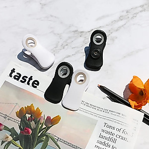 Hasanni Magnetic Clips - Food Clips, Chip Clips, Bag Clips for Food Storage with Air Tight Seal Grip for Bread Bags, Snack Bags and Food Bags( Pack of 10, Candy Colors)