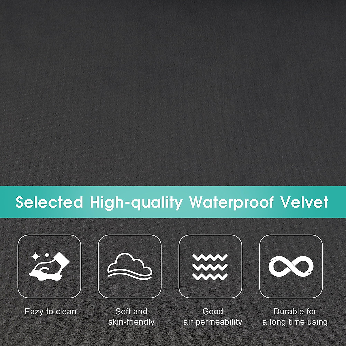 U Shaped Cloud Couch Comfy Sectional Couches with Chaise Lounge Modern 6 Seat Velvet Upholstered Sofa with Waist Pillows for Living Room Apartment, Gray 109.8''