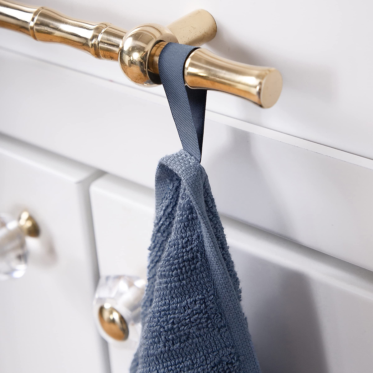 All-Clad Solid Kitchen Towels: Highly Absorbent, Super Soft Long Lasting - 100% Cotton, 17"x30" Tea Towels for Cleaning & Drying Dishes, Pans, Glassware, or Countertops, (2-Pack), Indigo