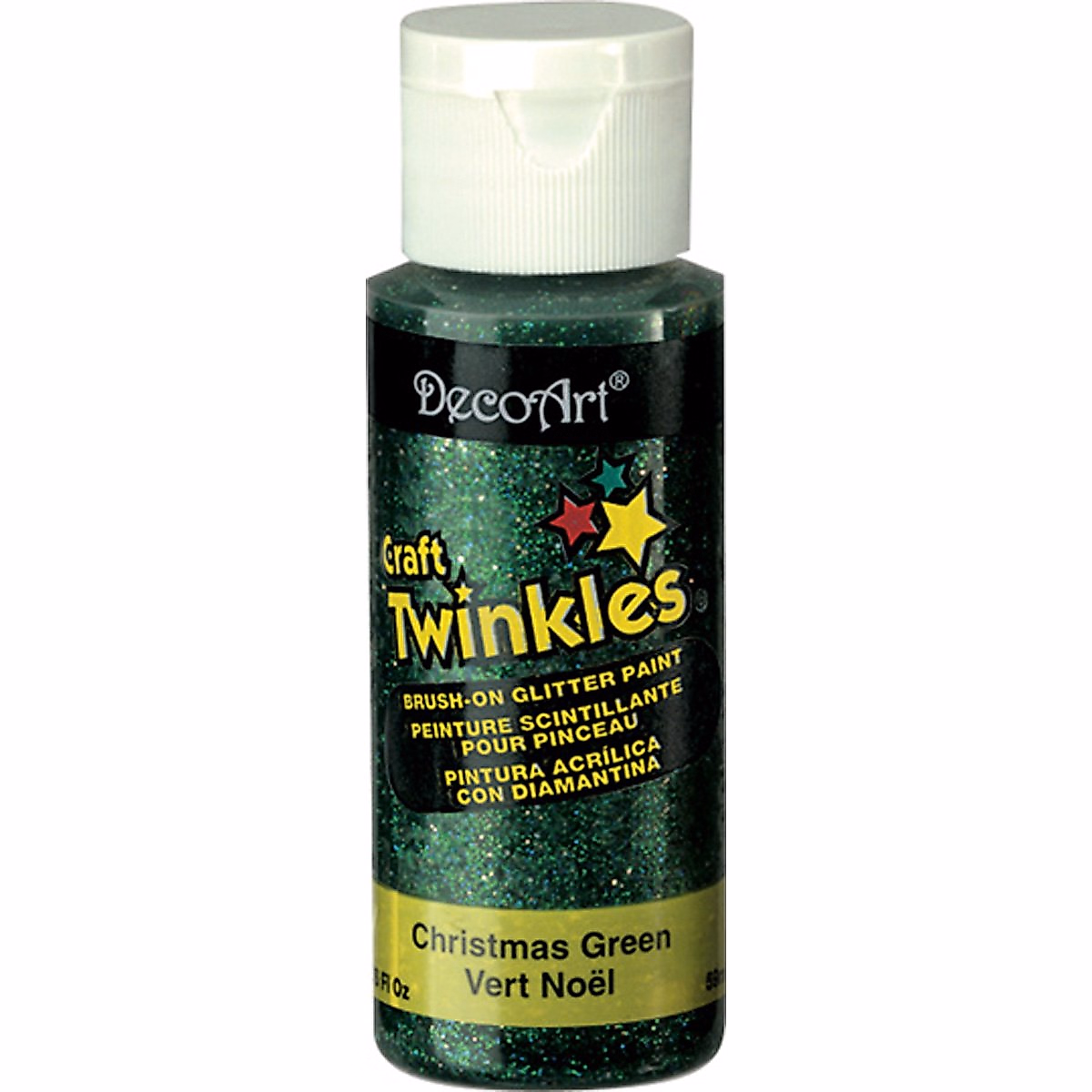 DecoArt Craft Twinkles Paint, 2-Ounce, Christmas Green