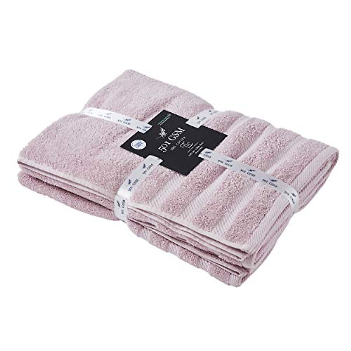 501 2 pc Bath Sheet Set. Bring Luxury to Your Home with This Soft, 100% Pure Cotton 2 Piece Bath Sheet Towel Set, 35” x 68”(Mauve)