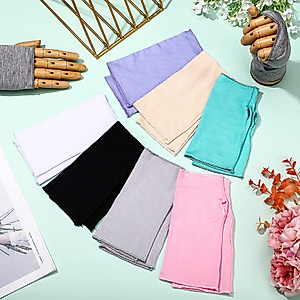 8 Pairs Women Sunblock Fingerless Gloves Summer UV Protection Driving Glove Non Slip for Outdoor Activities (Fresh Colors)