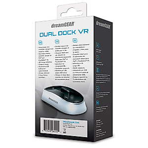 DreamGEAR Dual Dock VR 2 stored and Charged PS4® for Motion Controller Black
