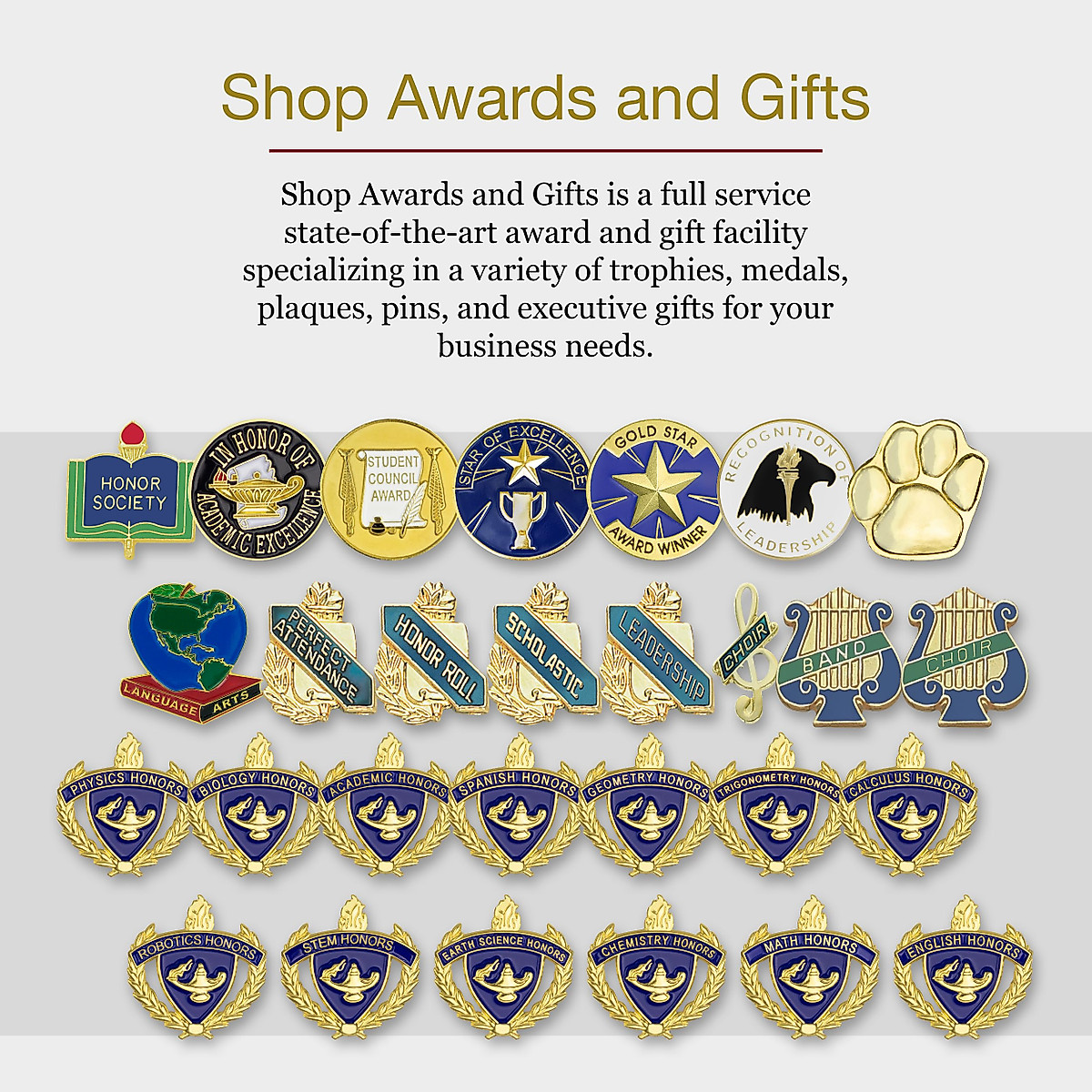 SHOP AWARDS AND GIFTS Above and Beyond Lapel Pins for Students, Appreciation, Reward, School, Employee Recognition Awards, Bulk Pack of 12, Poly Bagged, 1 Inch