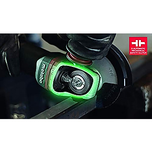 Metabo 6-inch Angle Grinder | 13.5 Amp | 9,600 RPM | Electronics | Lock-on Switch | WE 15-150 Quick,Green