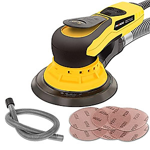PHENDO Random Orbital Sander Brushless 350W 3A Multi-function Variable Speed Electric Corded Orbital Sanders Machine for Woodworking, car, Drywall Sanding, Polishing…