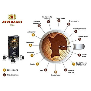 Attibassi Italian Espresso Coffee Capsules Compatible with Nespresso Original Machines, Intenso, 100 Pods