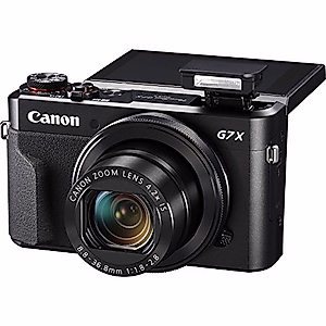 Canon PowerShot G7 X Mark II Digital Camera (1066C001), 64GB Memory Card, Card Reader, Soft Bag, Flex Tripod, Hand Strap, Memory Wallet, Cleaning Kit (International Model) (Renewed)