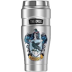 THERMOS Harry Potter Ravenclaw House Crest, STAINLESS KING Stainless Steel Travel Tumbler, Vacuum insulated & Double Wall, 16oz