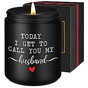 Fairy's Gift Wedding Day Candle - to My Husband on Our Wedding Day, Fiance Gifts for Him - Future Husband Gifts, Funny Groom Gifts - Groom Gifts from Bride on Wedding Day, Gifts for Hubby Husband