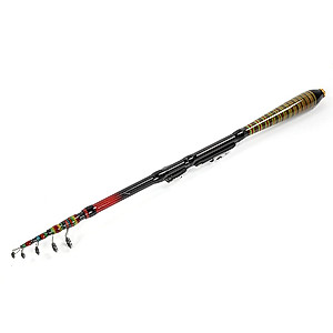 Fishing Rod, Telescopic Fishing Rod Carbon Sea Fishing Rod Portable Spinning Pole Hand Fishing Accessory(180cm)