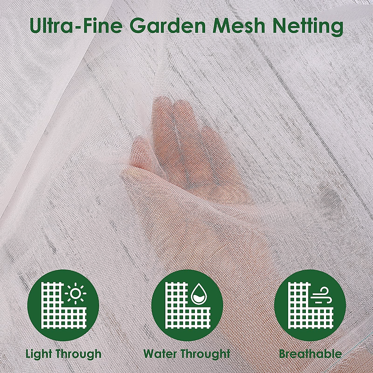 Garden Mesh Netting for Plants-10X33 FT Insect Netting for Garden,Garden Cover,Garden Bug Netting,Berry Netting,Garden Fabric Plant Cover