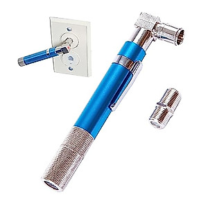 GROWORD Coaxial Pocket Toner Pocket Continuity Tester(Tracer) and Toner with Light&Buzzer Voltage Toner and Barrel Connector Bundle for Testing Coax Cable, RG6, RG59, CATV Wire Tracer