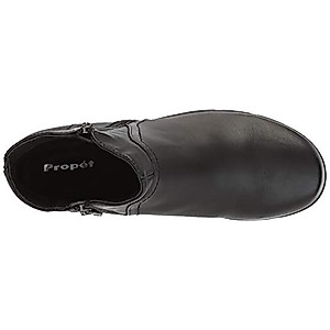 Propét Womens Waverly Zippered Casual Boots Ankle Low Heel 1-2" - Black - Size 8 2E