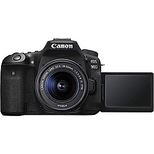 Canon 90D Digital SLR Camera with 18-55 is STM Lens (Renewed)