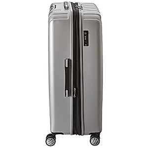 DELSEY Paris Titanium Hardside Expandable Luggage with Spinner Wheels, Silver, Checked-Large 29 Inch,207183011