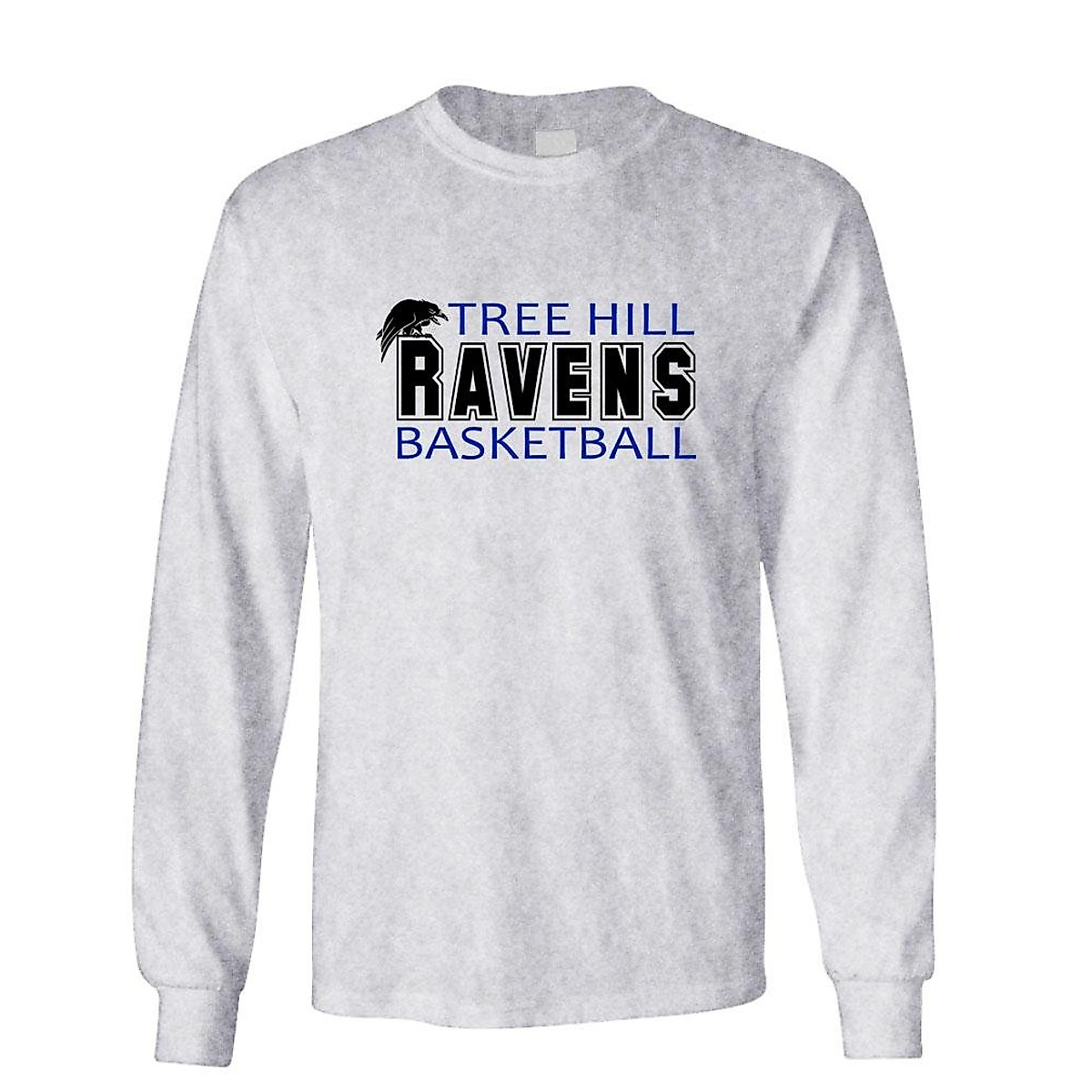 TREE HILL RAVENS tv show one - Long Sleeved Tee, L, Ash