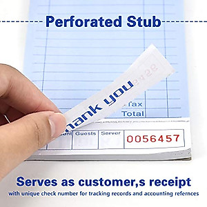Guest Check Book, Server Note Pads and Waitress Order Pads, 50 Checks Per Book for Total 1200 Guest Checks, 3.5" x 6.75" (1200)