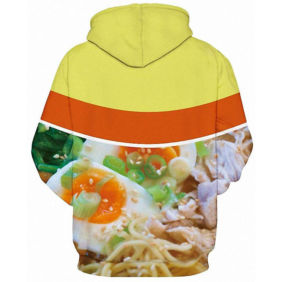 Keasmto 3D Ramen Chicken Noodle Soup Hoodies Sweatshirts for Men Women Cotton Cute 3X-Large