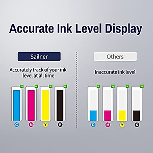 SAILNER 67XL Ink Remanufactured Ink Cartridge Replacement for HP 67XL 67 XL 67XXL for DeskJet 2755 4155 4155e 2752e 2700 2755e 4100 6400 Envy 6055 6000 6055e 6455 6455e 6458 Printer Black Color 67