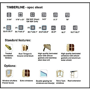 Allwood Timberline | 483 SQF Cabin Kit