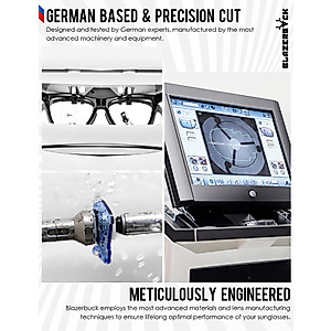 BLAZERBUCK Polarized Replacement Lenses & Sock Kit for Oakley Flak 2.0 OO9295 - Black