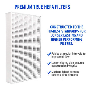 HPA300 Compatible HEPA Filter Set | 3 HEPA Filters & 1 Pre-Cut Activated Carbon Pre Filters