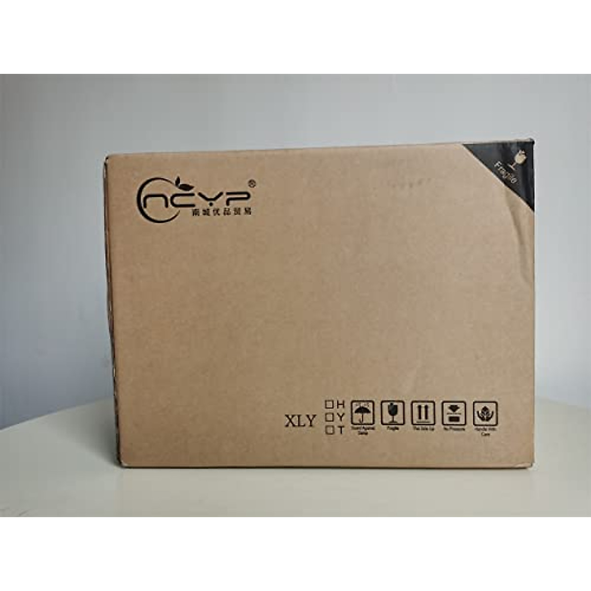 NCYP Gold Glass Cards Box with Slot and Lock for Wedding Reception - 10.2x5.9x7.9 Inches - Birthdays Party Card Holder, Home Geometric Decorative Box, Large Clear Terrarium (Glass Box Only)