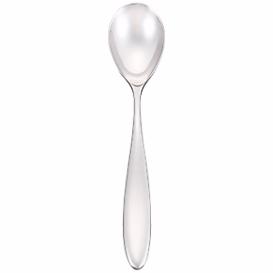 Alessi Mami 6-3/4-Inch Dessert Spoon, 18/10 Stainless Steel Mirror Polish, Set of 6