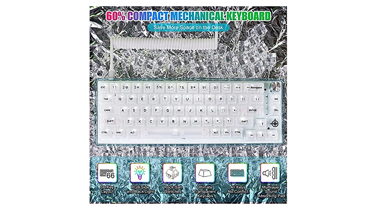 MAGIC-REFINER MK31: 60% RGB Hot Swappable Keyboard