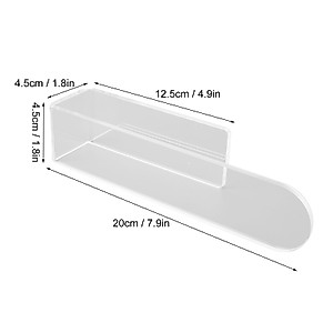 Bathroom Towel Holder Rack, Wall Mounted Acrylic Self Adhesive Hand Towel Bar, Bath Towel Storage Organizer for Home Washroom Kitchen Lavatory(Transparent)