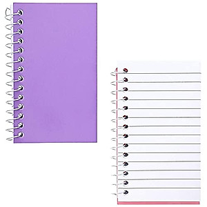 12-Pack Small Spiral Notebook 3x5, 80 Sheets Per Notepad, College Ruled Lined Paper for Office Supplies, Classroom Notes, Students, Teachers, Nurses (6 Pastel Colors)