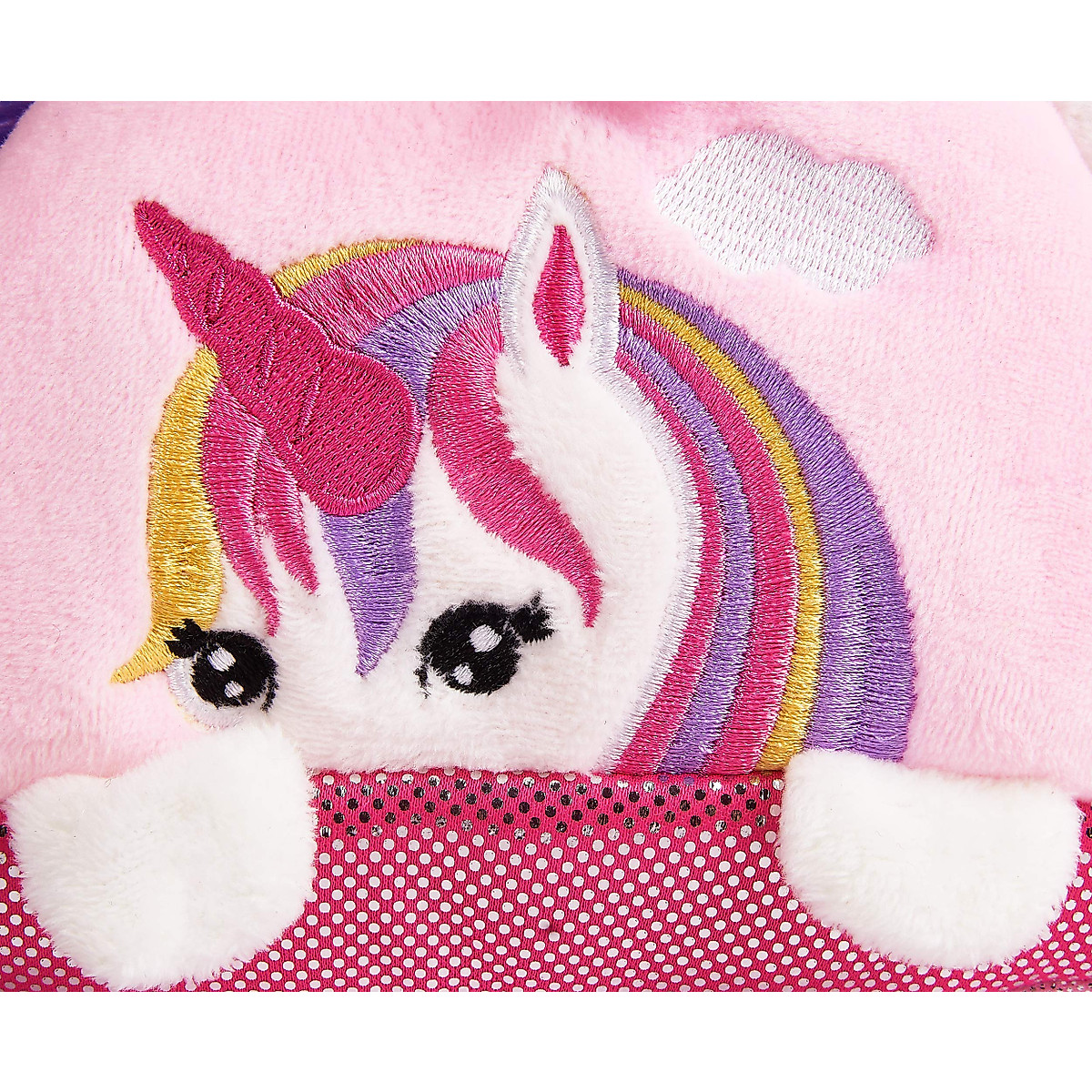 BRUBAKER Rainbow Plush Unicorn in Handbag - 8 Inches - Soft Toy in Bag - Cuddly Toy - Stuffed Animal - Pink